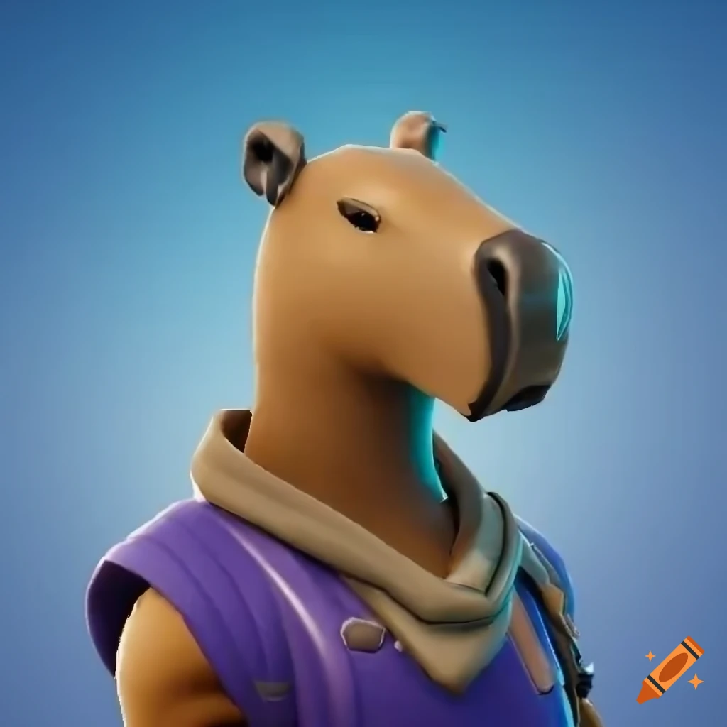 Capybara skin for fortnite game on Craiyon