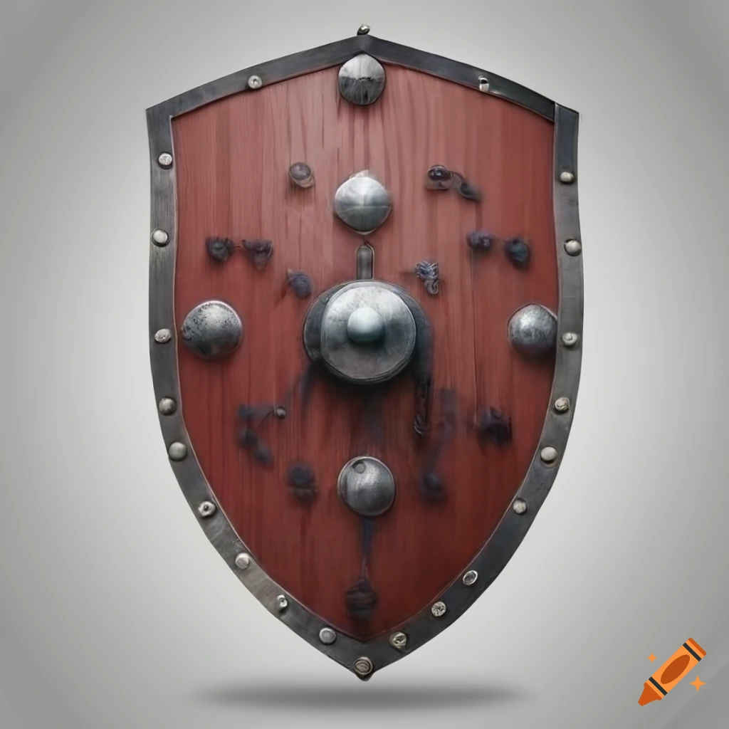 Medieval shield on Craiyon