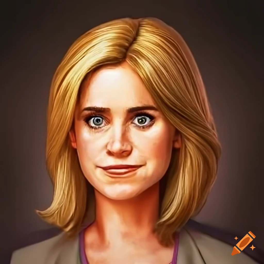 Pamela halpert from the office on Craiyon