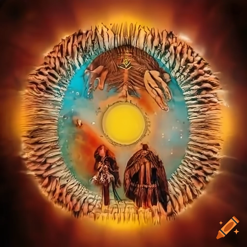 Native american healing circle on Craiyon