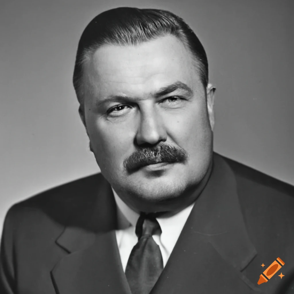 Andrei Zhdanov, Soviet politician with a beard in 1945 on Craiyon