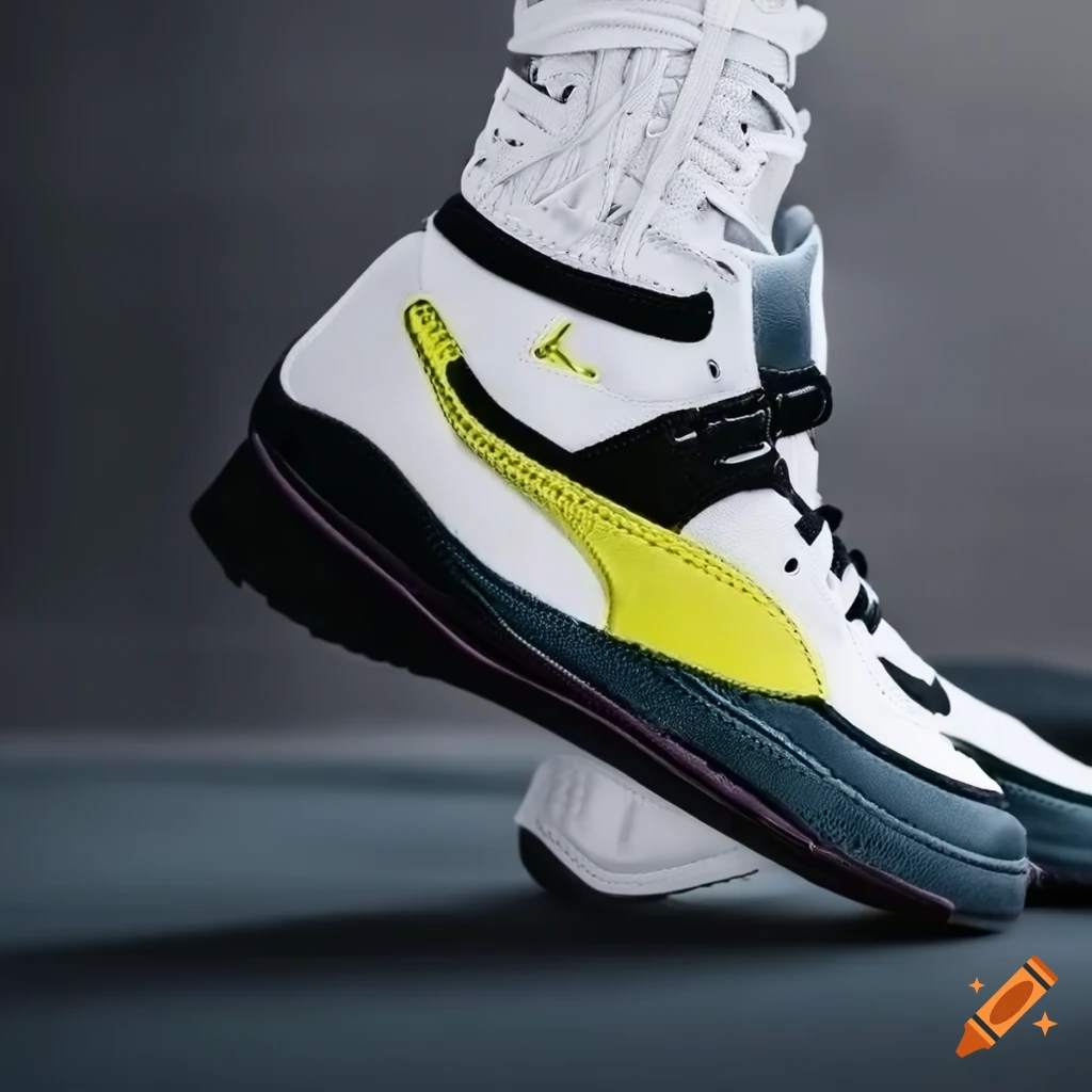 Modern color mid model puma sneakers on Craiyon