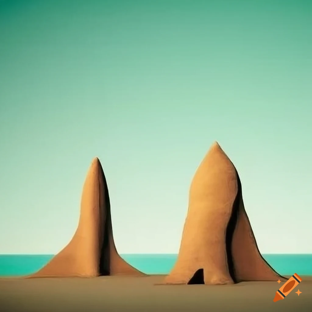 Landscape made of human shapes inspired by Max Ernst's bodyscape ...