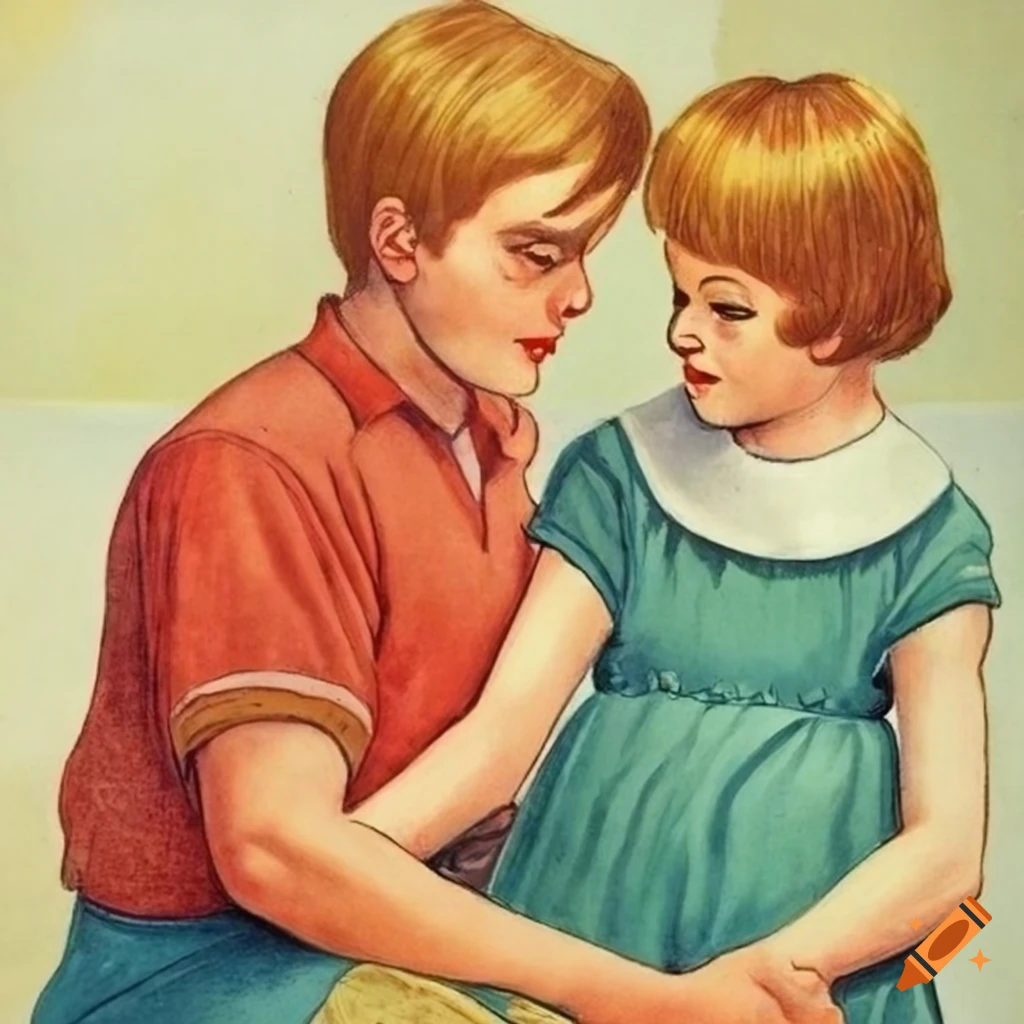 Illustration from 1960s early reader book featuring Peter and Jane on ...