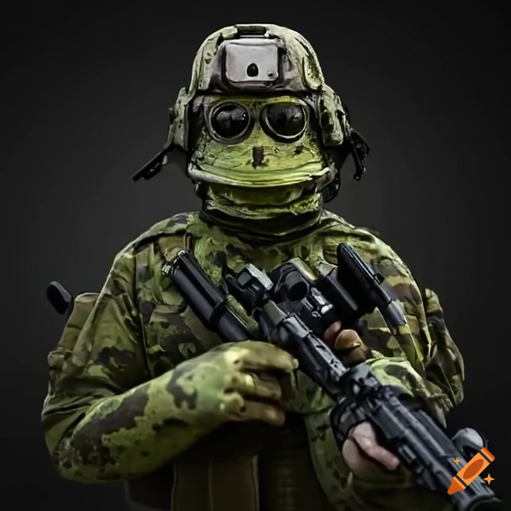 Tactical frog on Craiyon