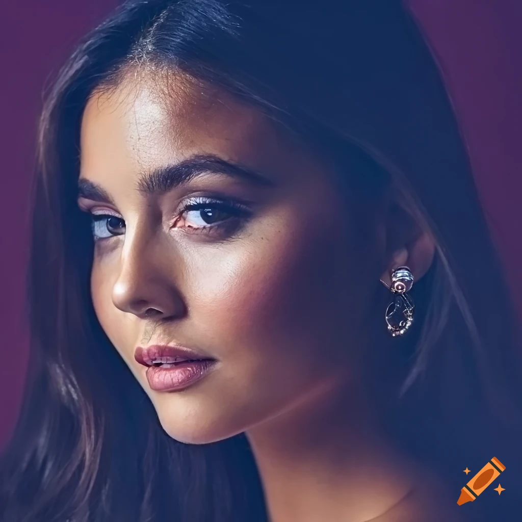 Close-up studio portrait with detailed lighting and soft shadows on Craiyon