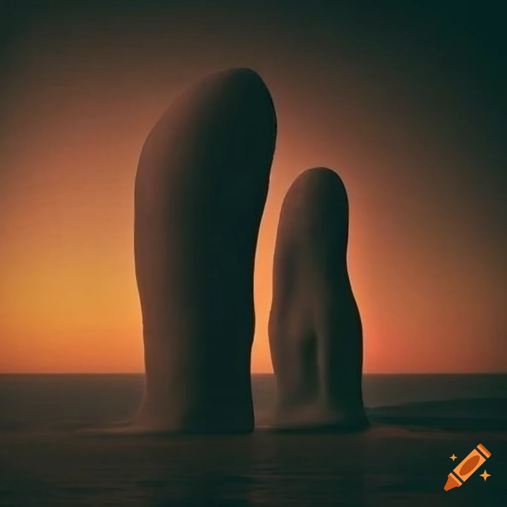 Human-shaped landscape inspired by max ernst's bodyscape photography on ...