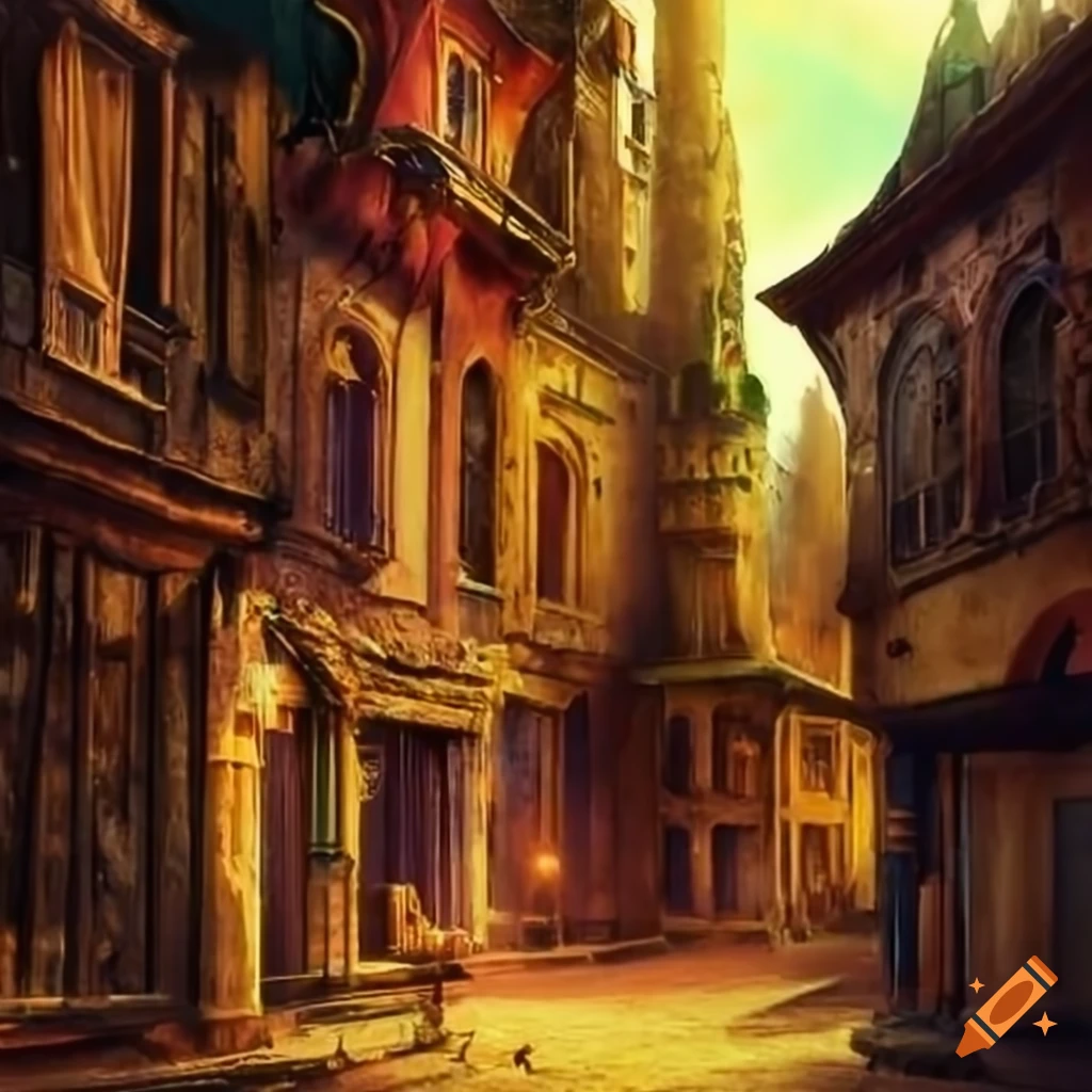 Old magical city on Craiyon