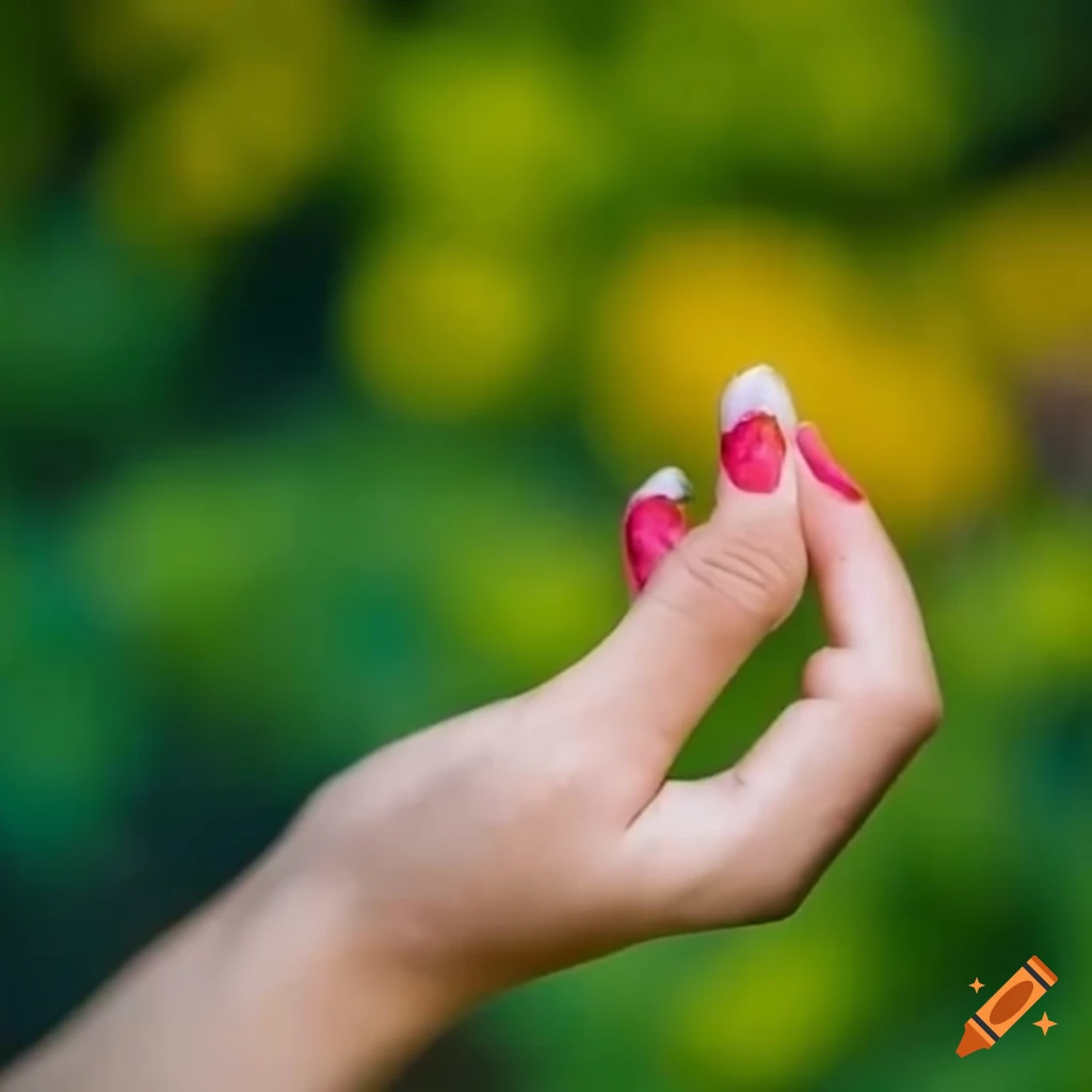 Finger snapping in front of colorful flower garden on Craiyon