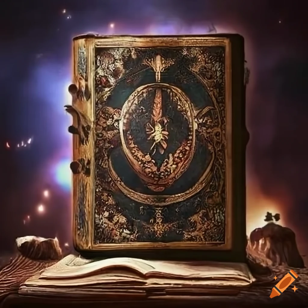Ancient magical book on Craiyon