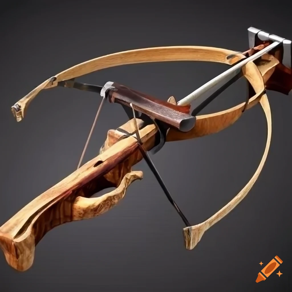 Medieval crossbow weapon on Craiyon