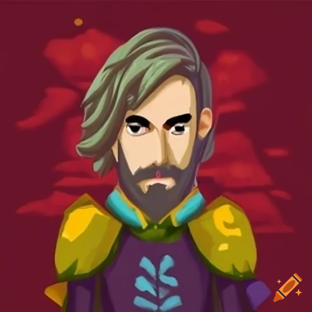 Medieval baron in anime style on Craiyon