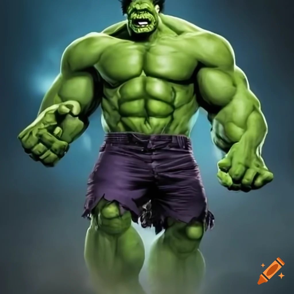 The hulk character on Craiyon