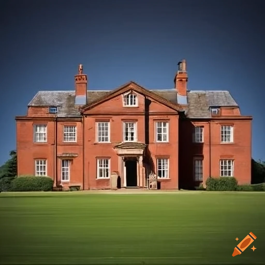 Large red brick country house in north Nottinghamshire on Craiyon
