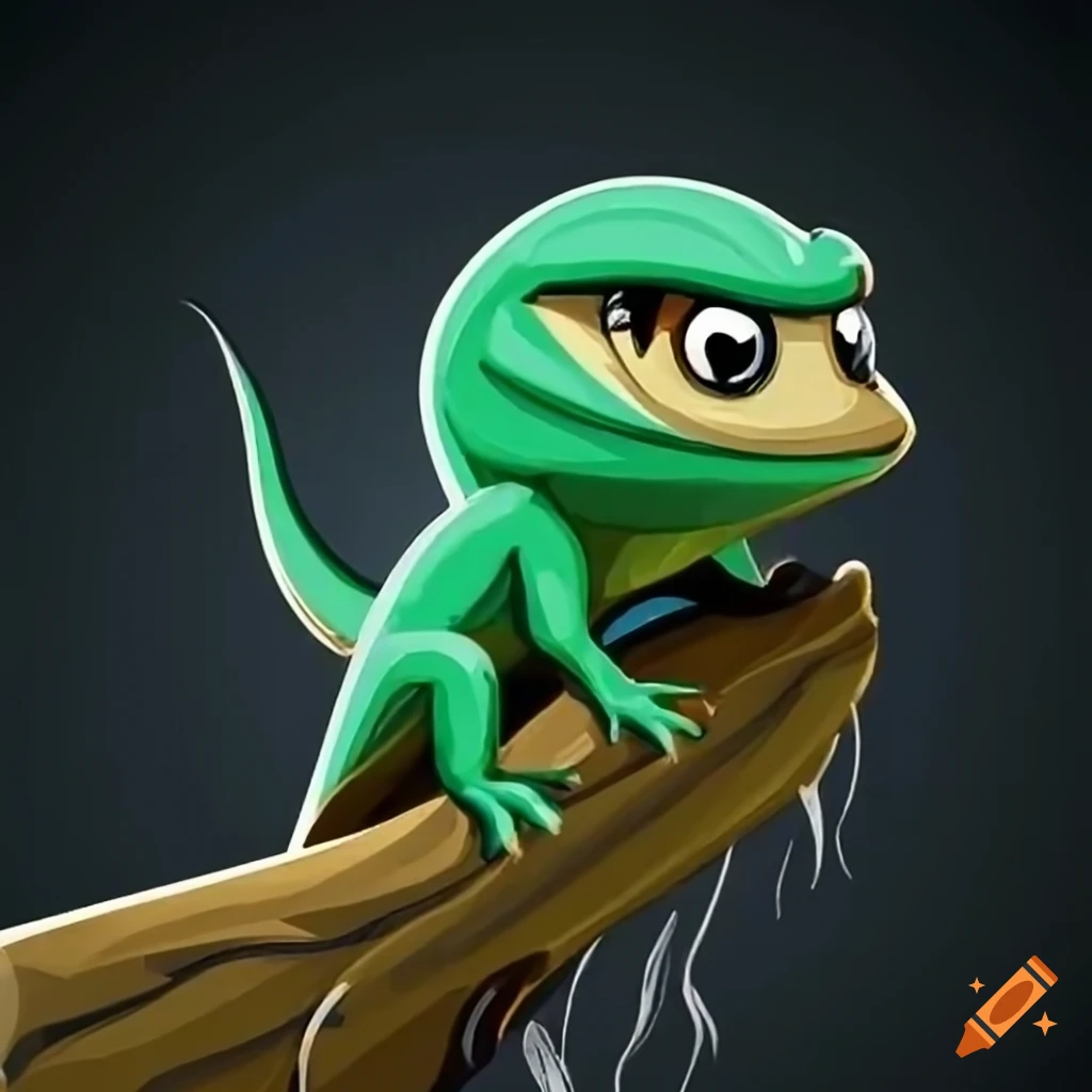 Fence lizard yoki mascot on Craiyon