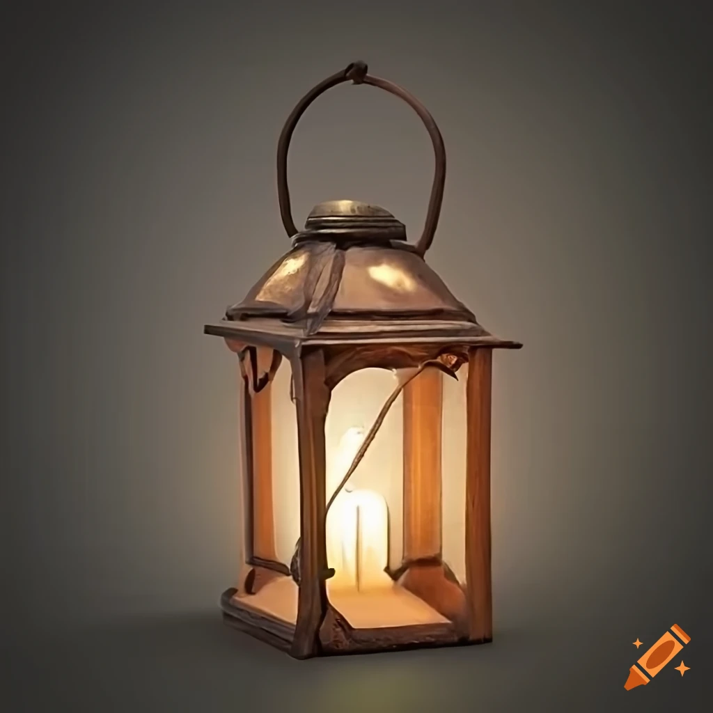 Simple medieval lantern on Craiyon
