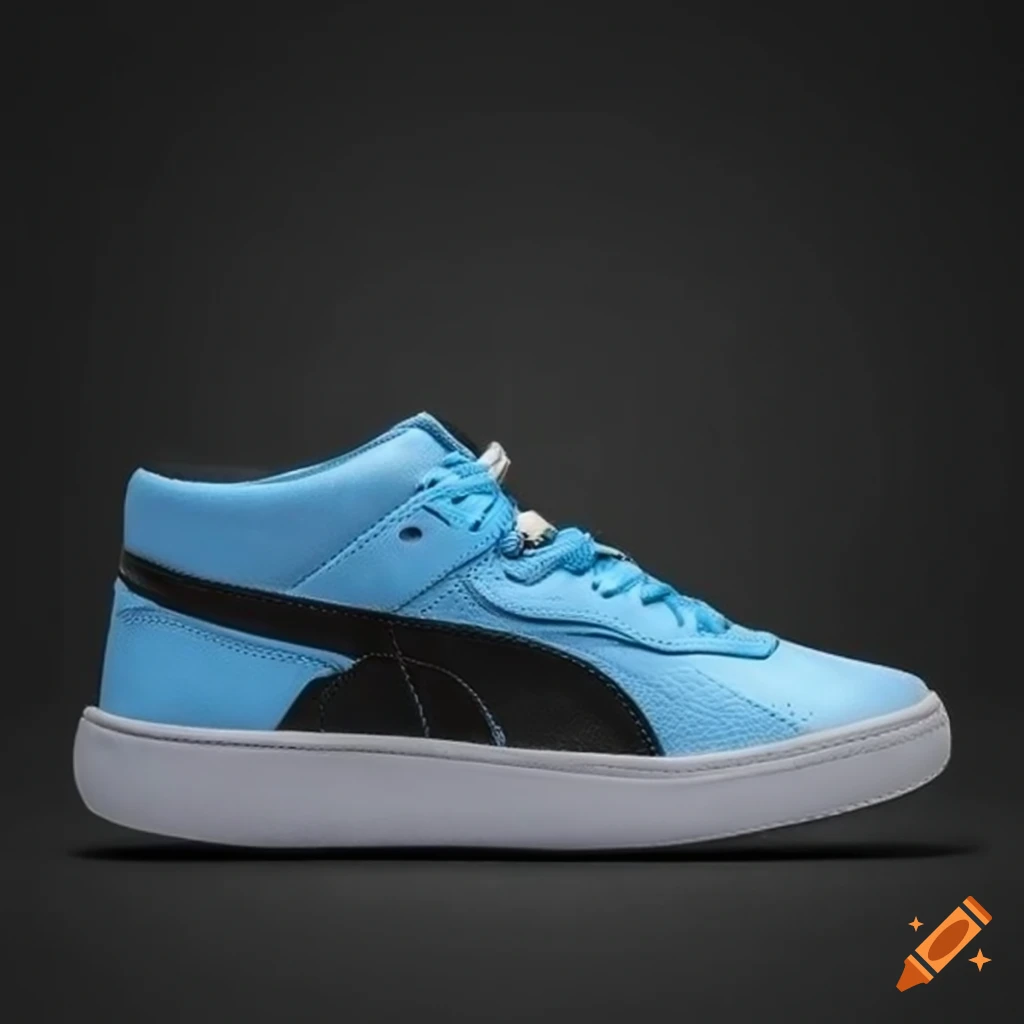 Modern color mid model puma sneakers on Craiyon