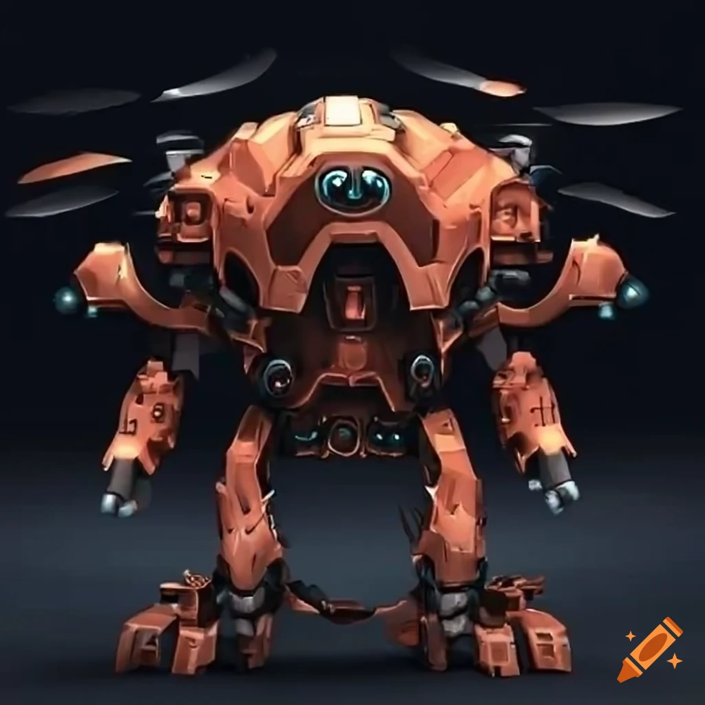 Polymorphism hybrid mech drone on Craiyon
