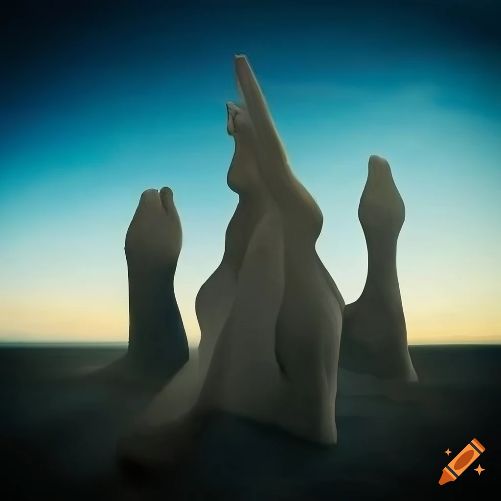 Human-shaped landscape inspired by max ernst's bodyscape photography on ...