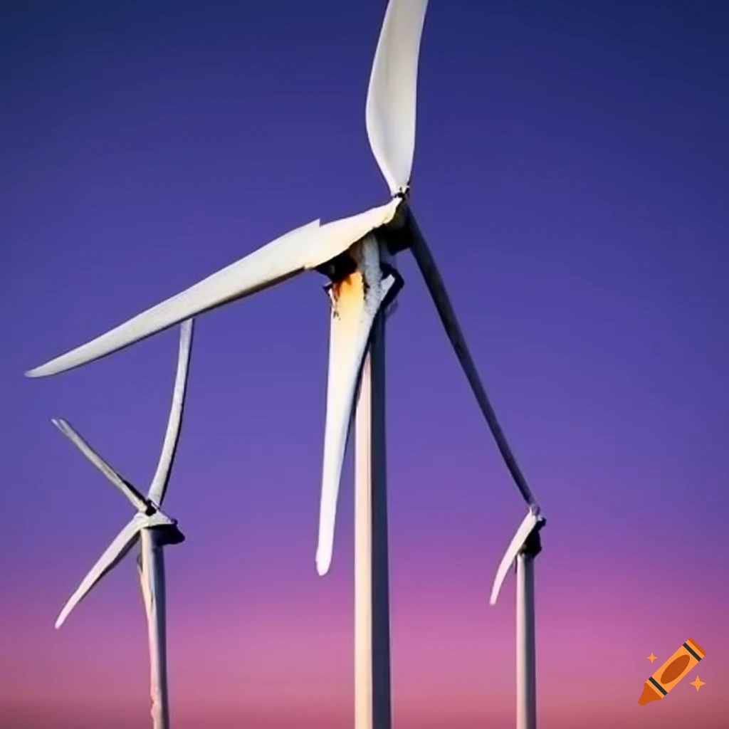 Wind turbine on Craiyon