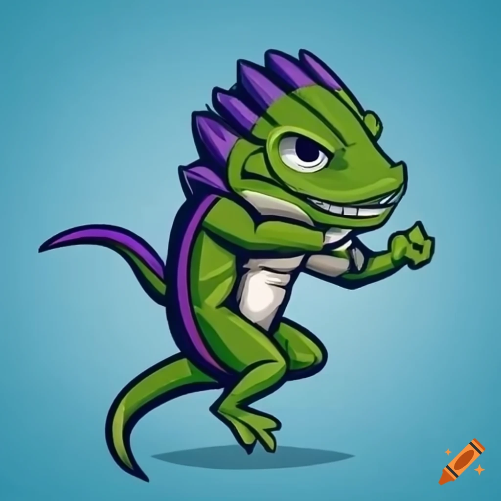 Fence lizard yoki mascot on Craiyon