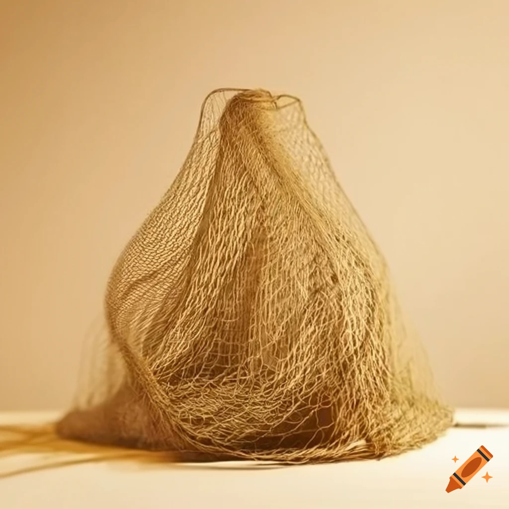 Large tangled hemp net on Craiyon
