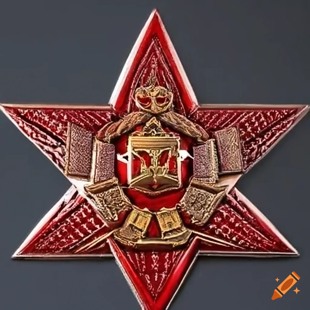 Symbol of the russian hero coalition red star on Craiyon