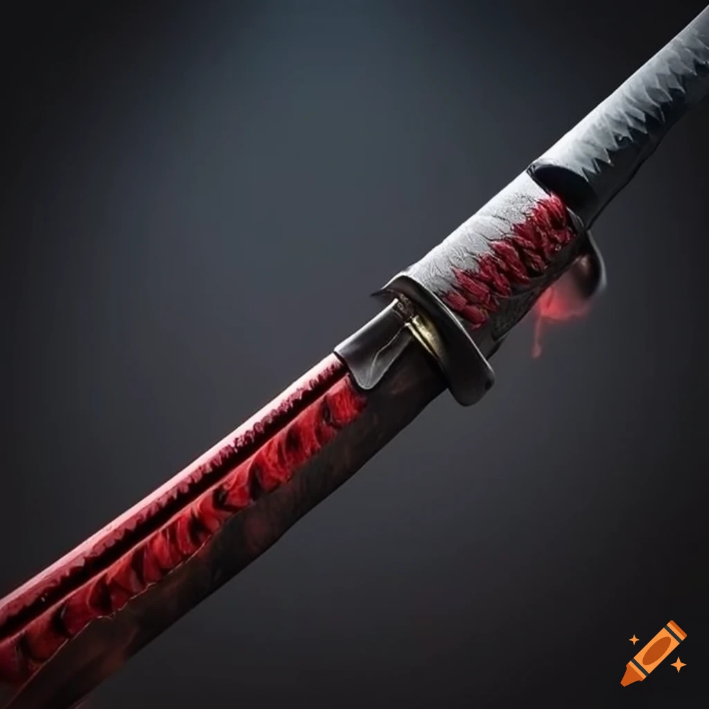 Legendary blood moon katana on Craiyon