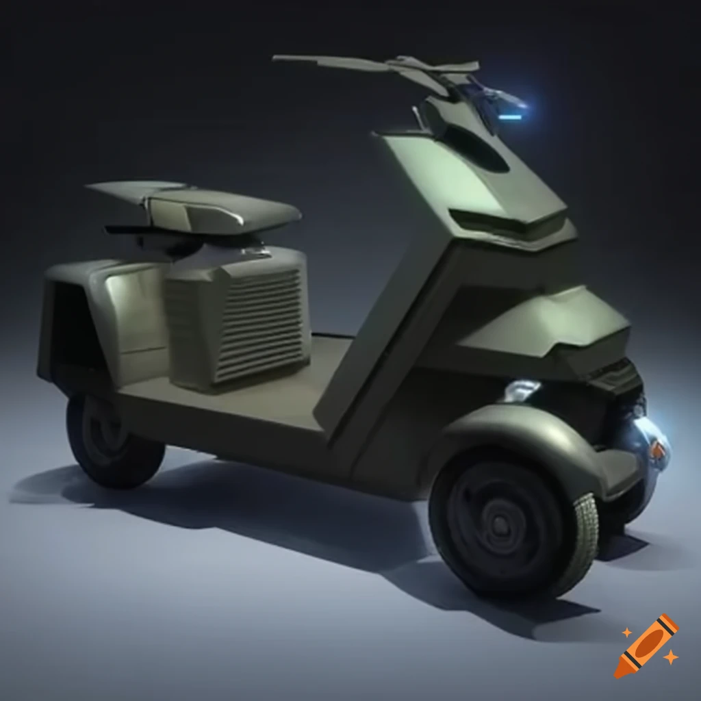 Cyber truck scooter on Craiyon