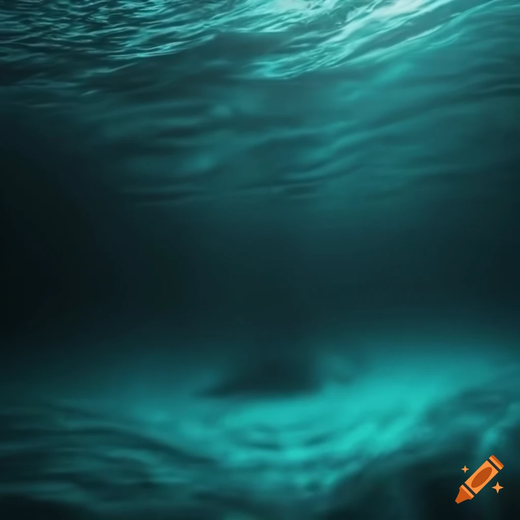 Dark and mysterious ocean water on Craiyon
