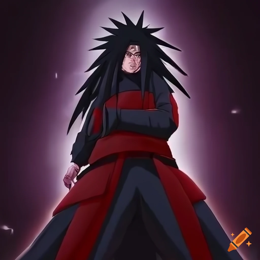 Dynamic 4k portrait of uchiha madara on Craiyon