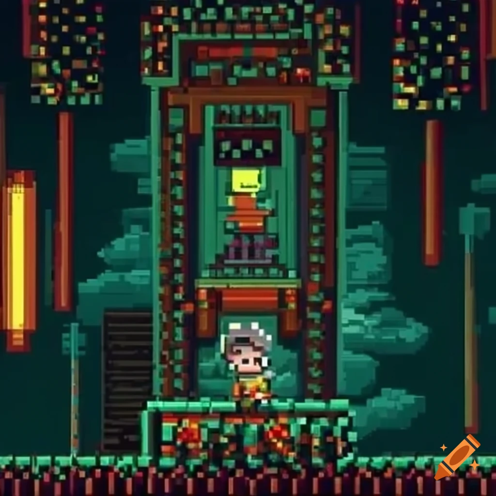 8-bit world on Craiyon