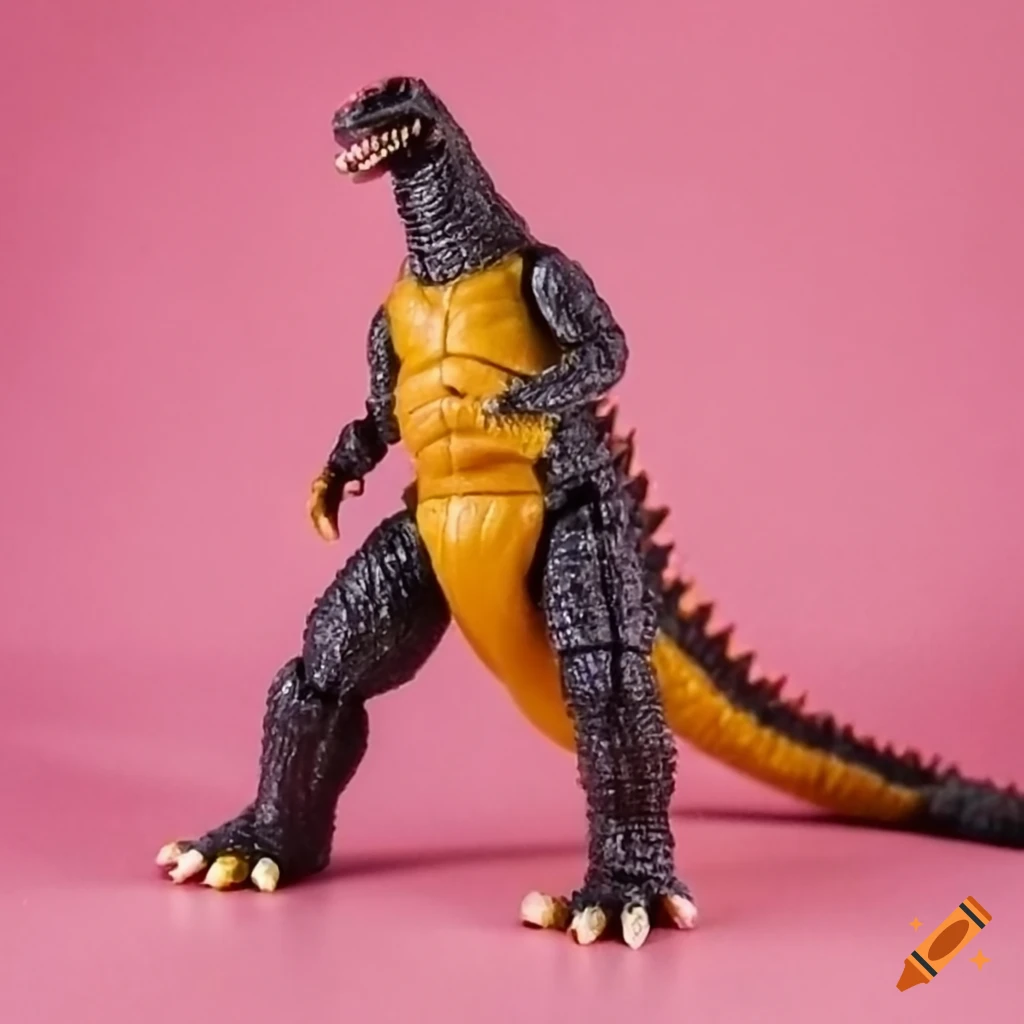 Godzilla-inspired action figure on Craiyon