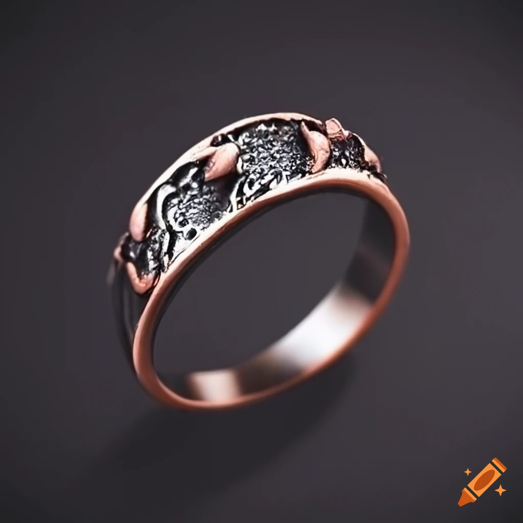 Dark ornamented ring on Craiyon