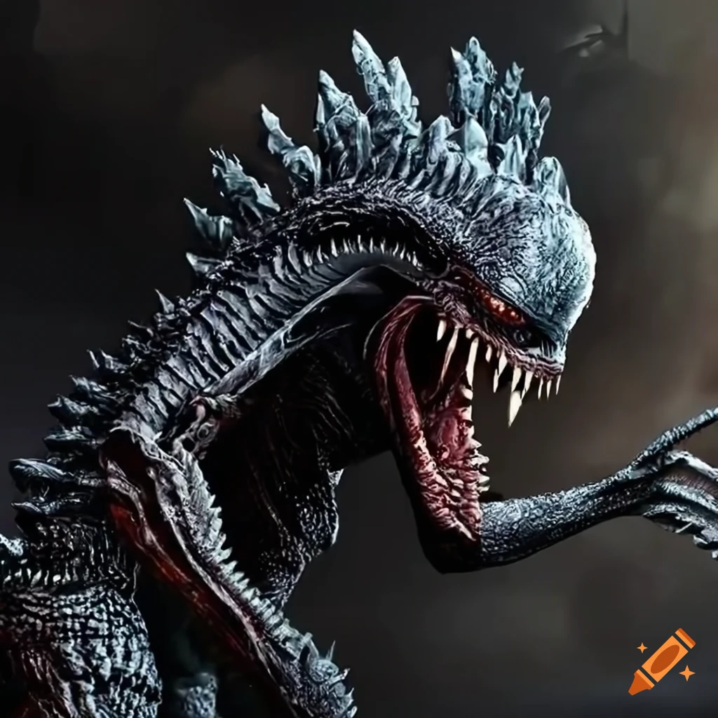 Legendary godzilla xenomorph on Craiyon