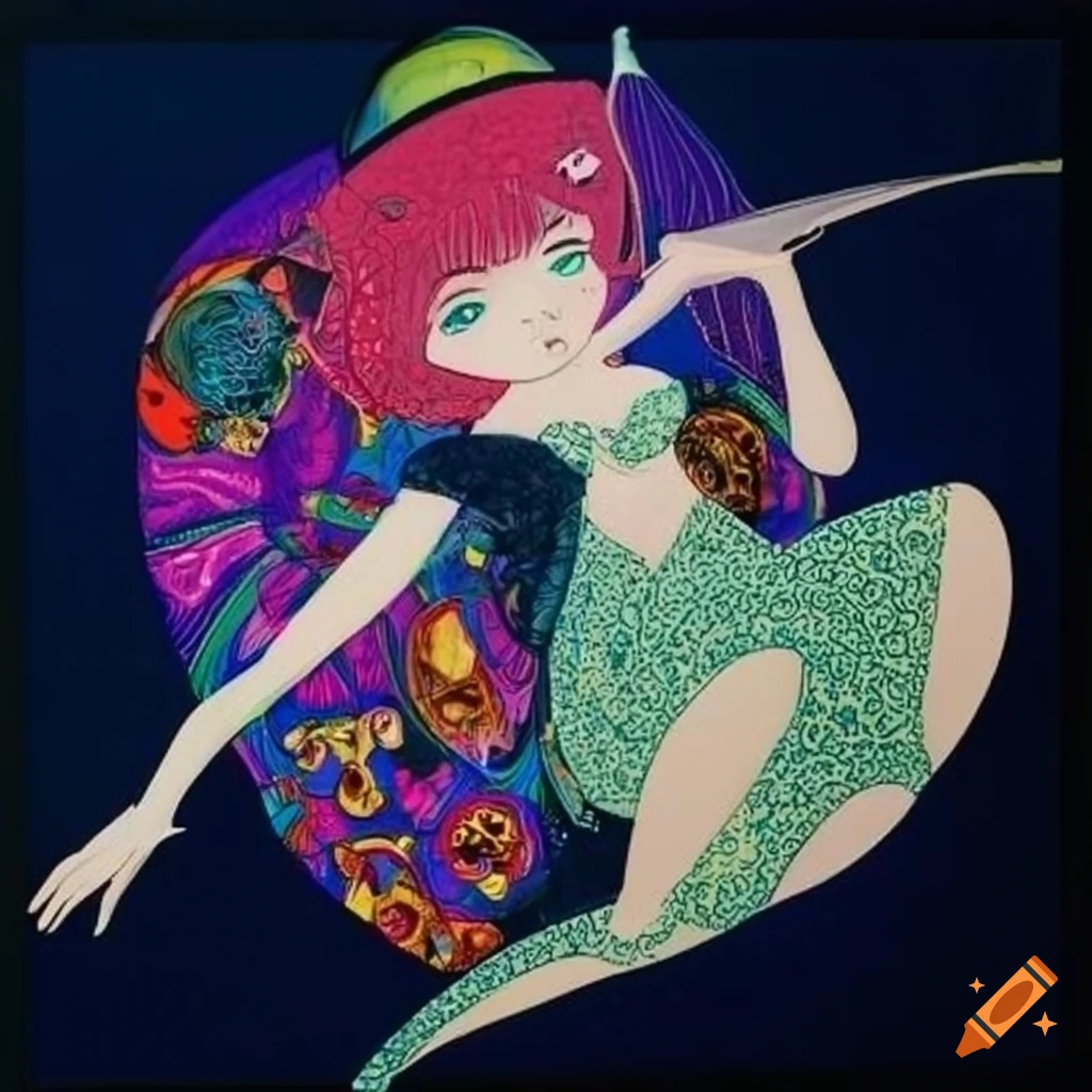 Stingray girl by alan aldridge and chiho aoshima on Craiyon