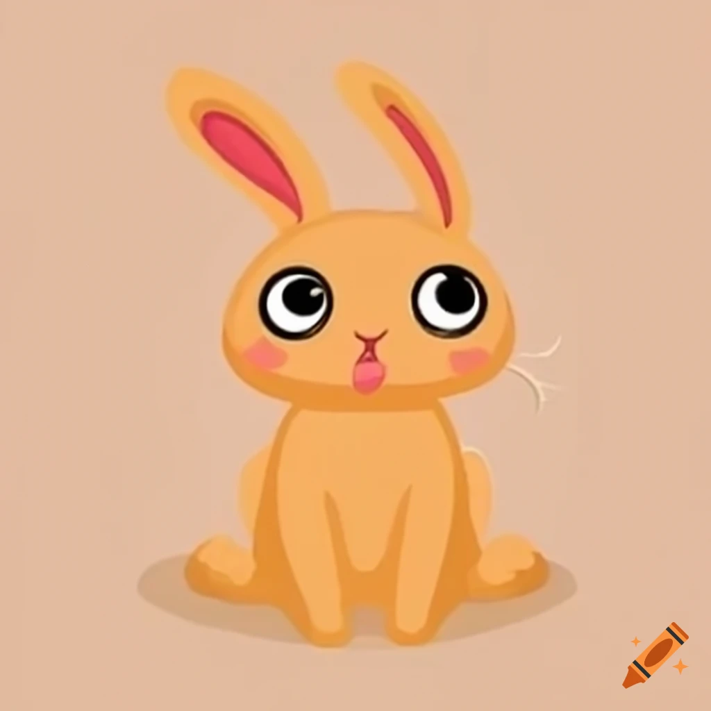 Beautiful tiny blonde rabbit on Craiyon