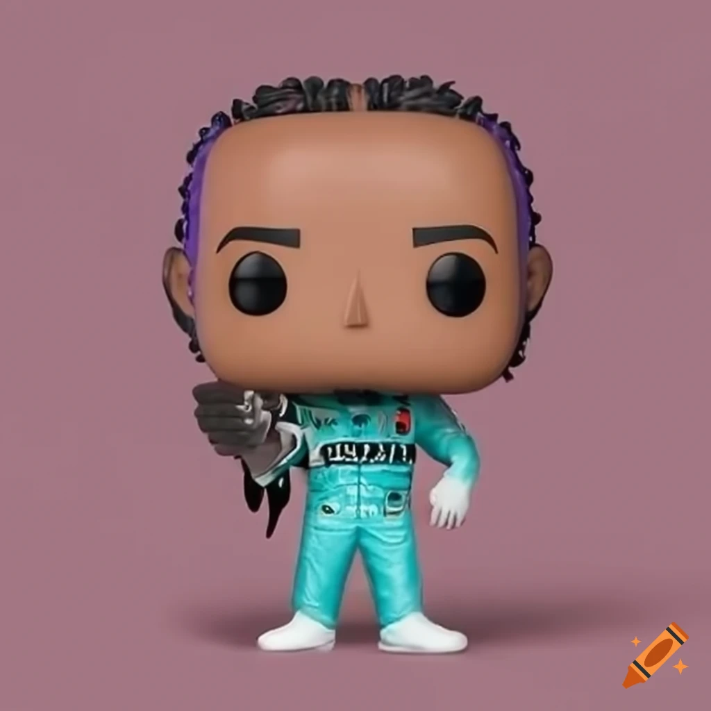 Lewis hamilton pop figurine on Craiyon