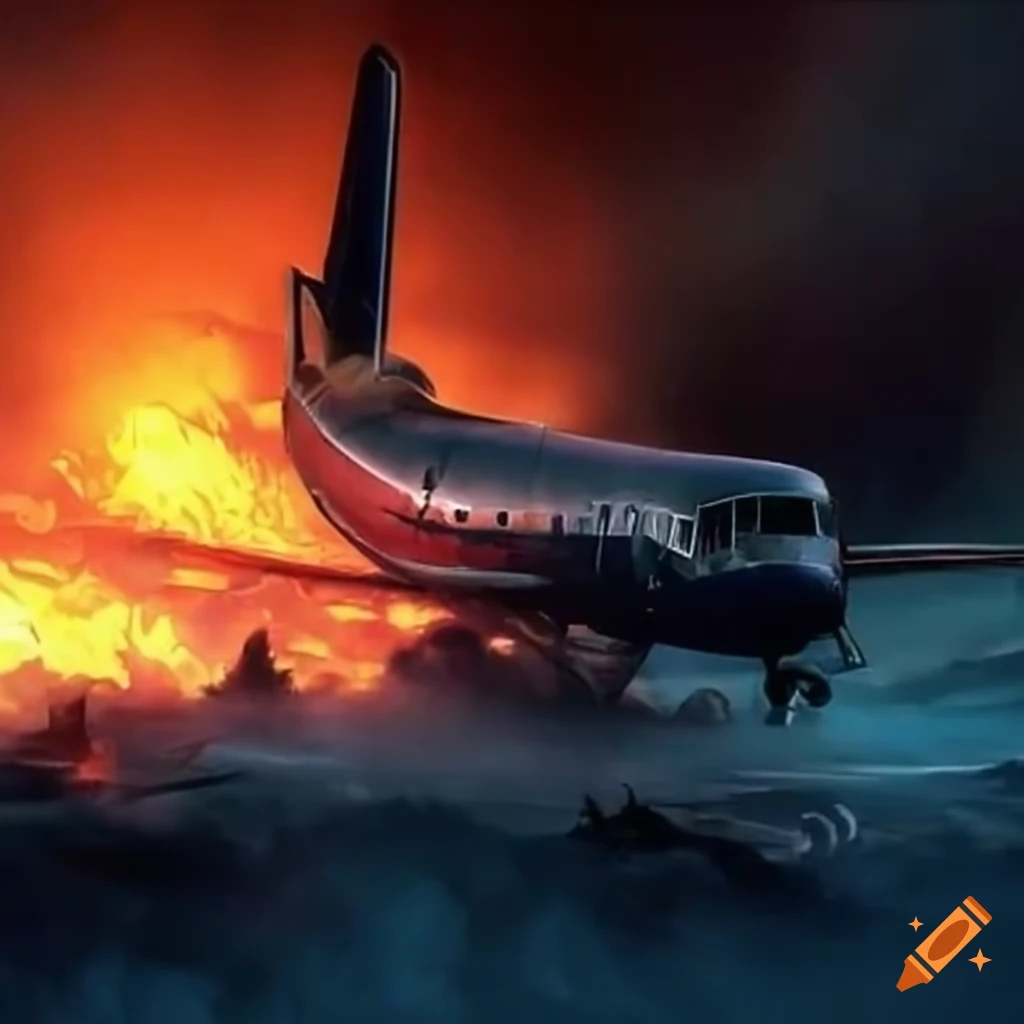Aircraft Crash On Craiyon
