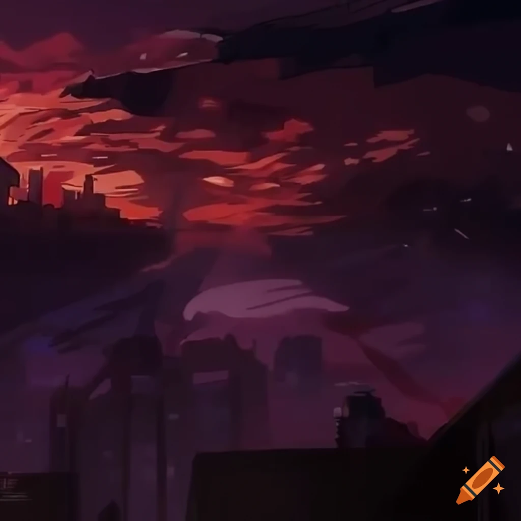 City night scene inspired by attack on titan in marley on Craiyon