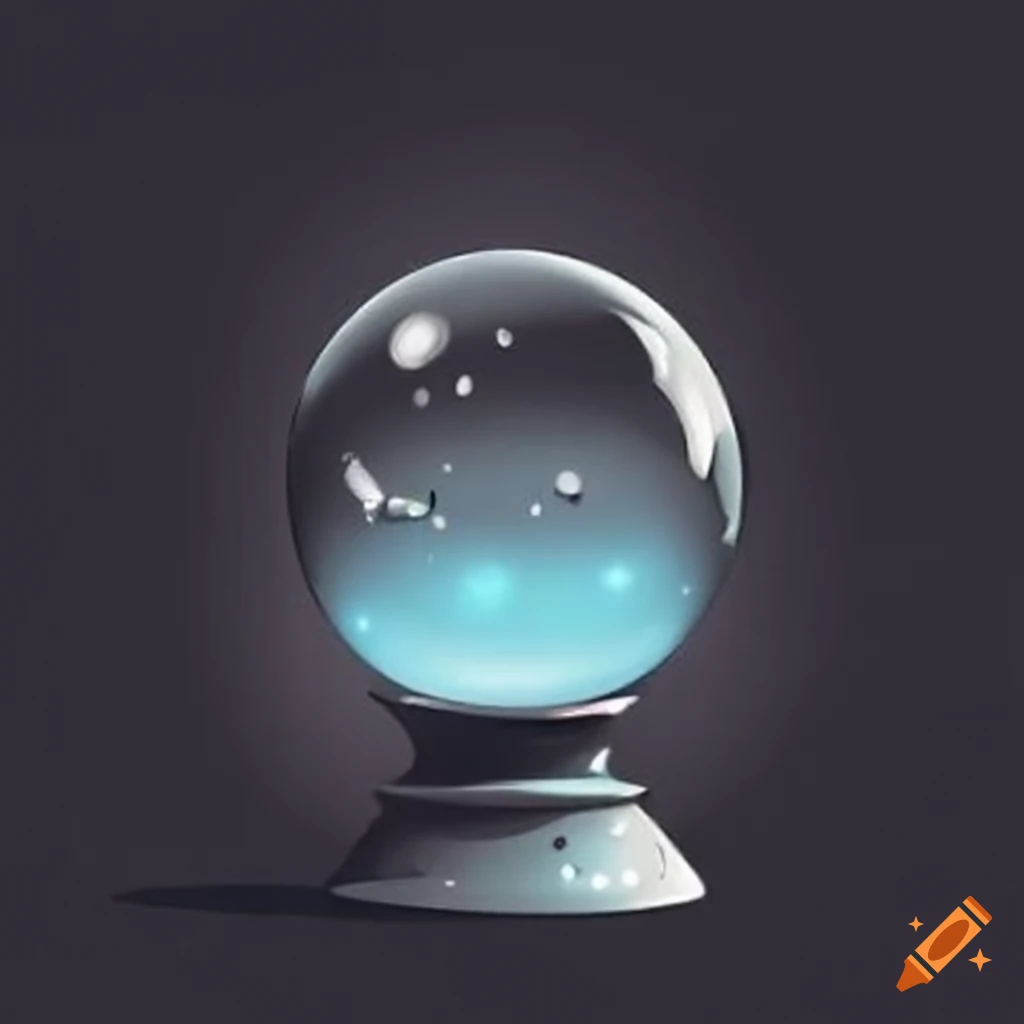 Crystal ball on Craiyon