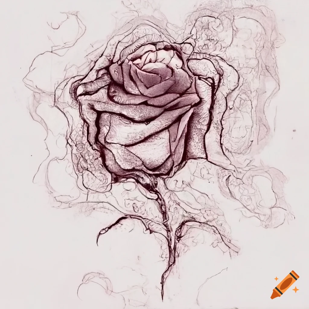 Rose in outer space on Craiyon