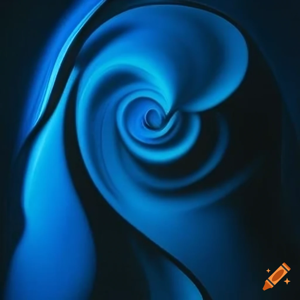 Carolina blue abstract art on Craiyon