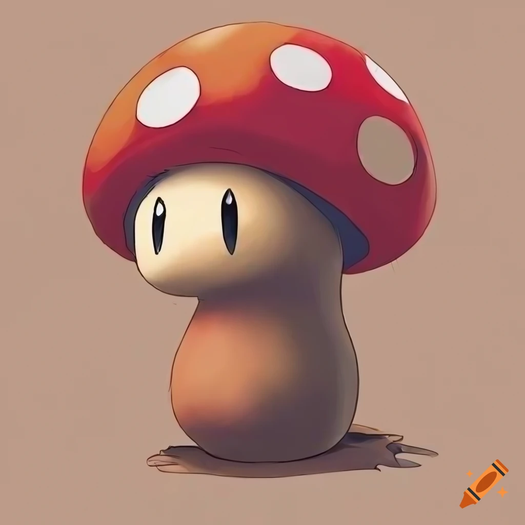 Mushroom pokemon character on Craiyon