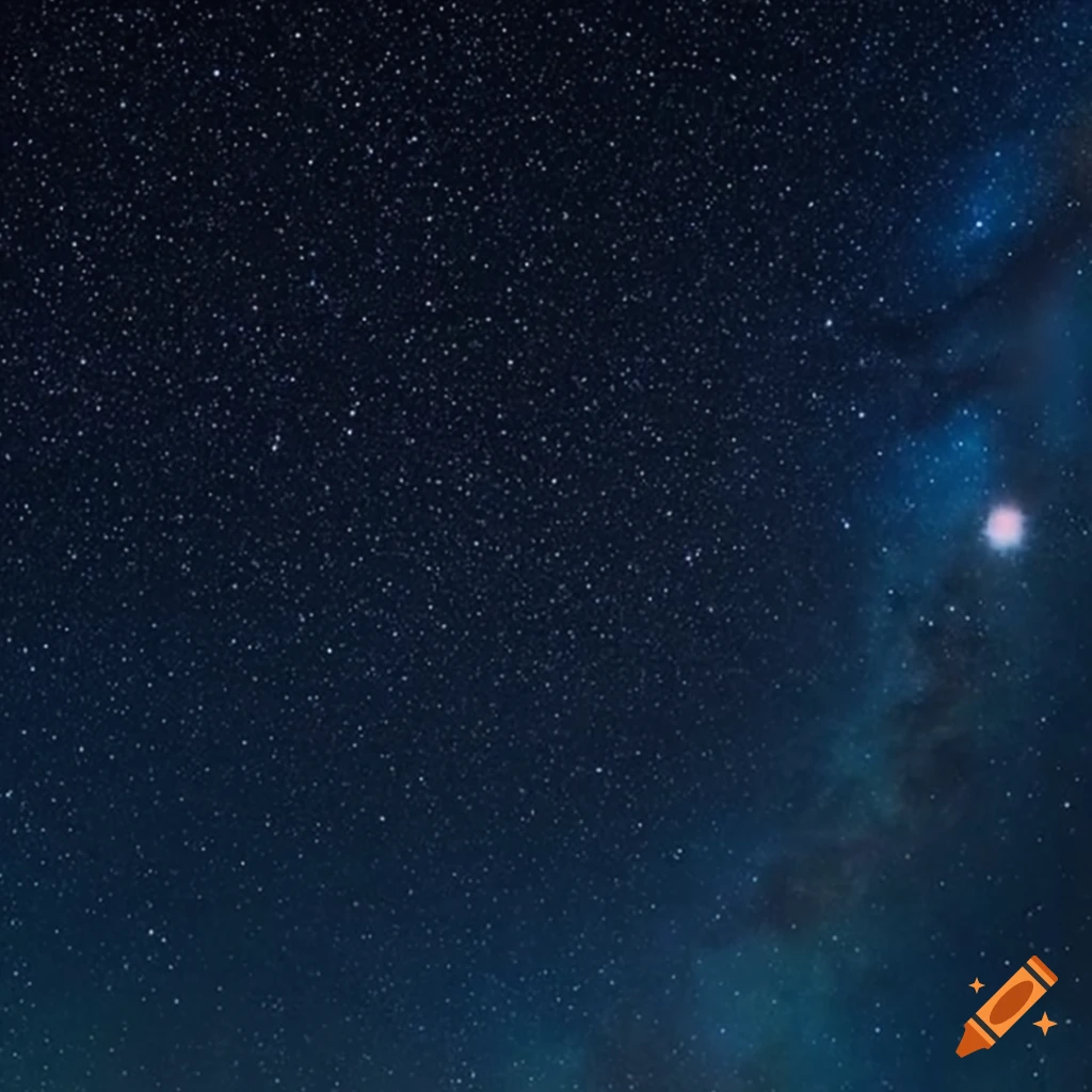 Starry night sky with solar system in watercolor on Craiyon