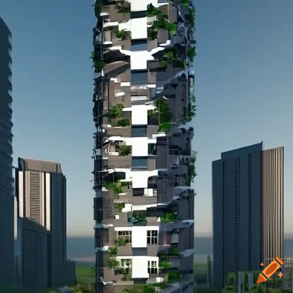 Modern mixed-use vertical housing with two towers inspired by ...