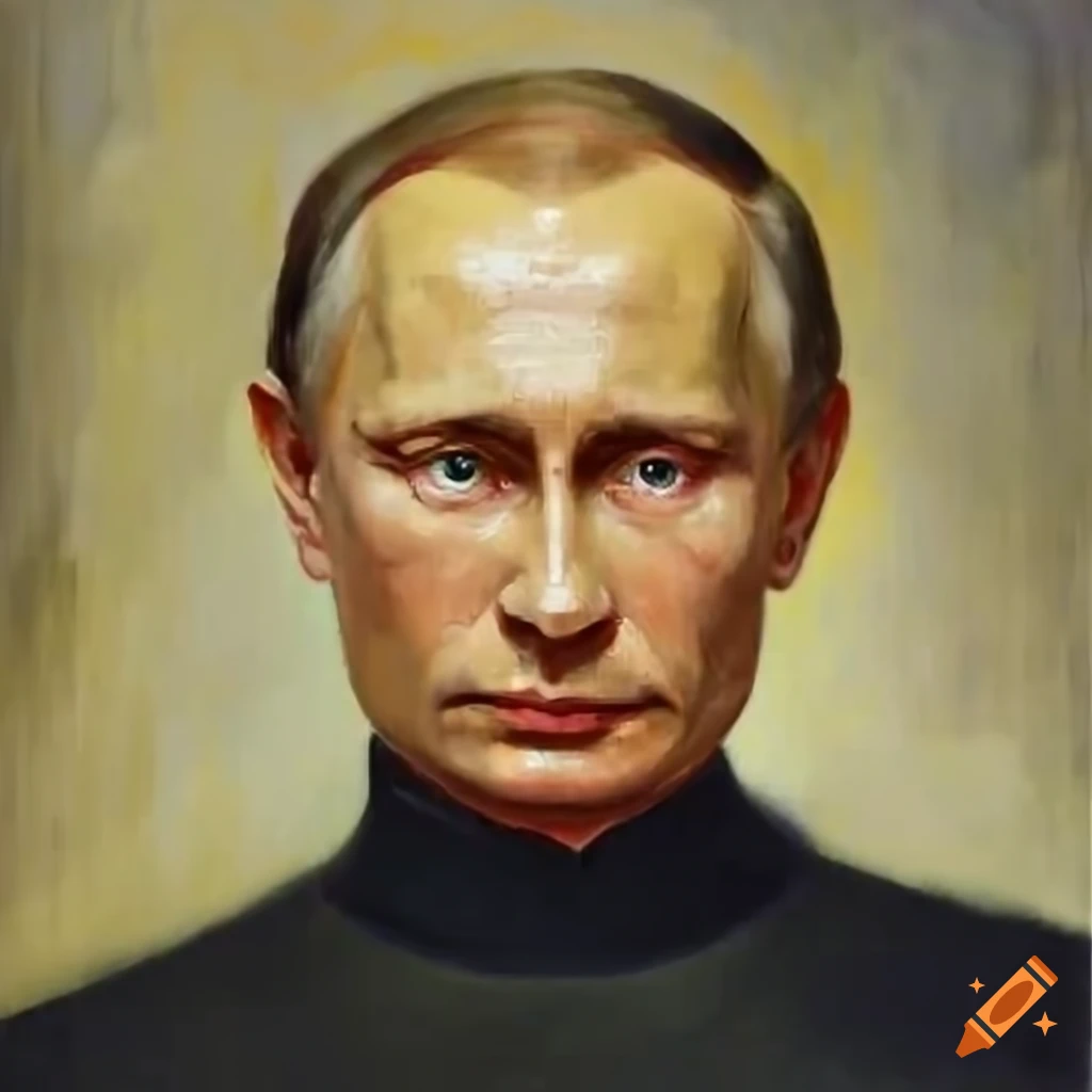 Portrait of vladimir putin by otto dix in high definition on Craiyon