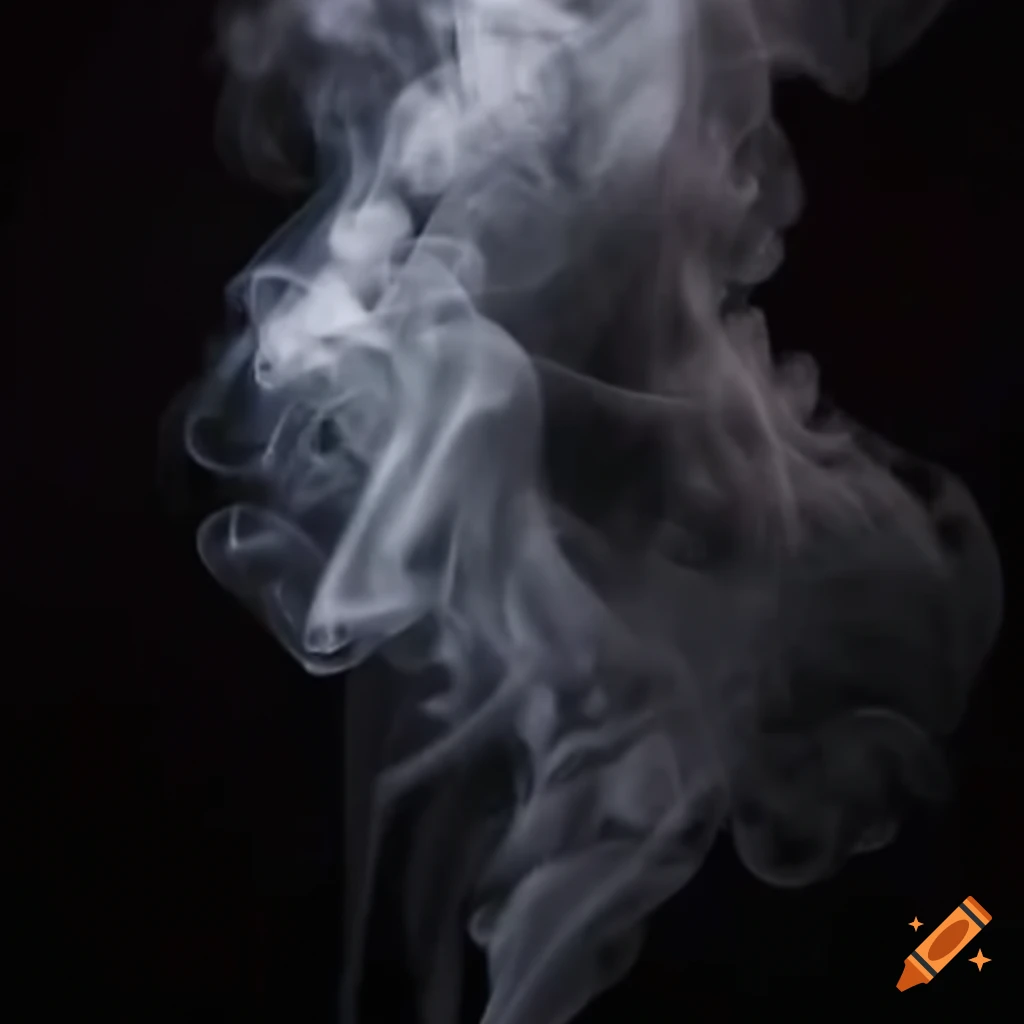 Scary ghost made of smoke on Craiyon