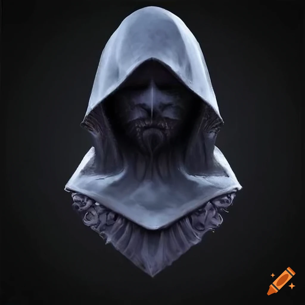 Light magical fantasy empty cowl in detailed medieval style on Craiyon