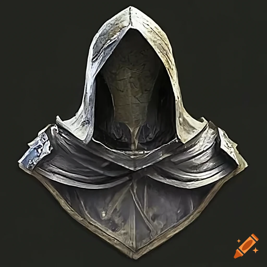 Legendary empty cowl in medieval style on Craiyon